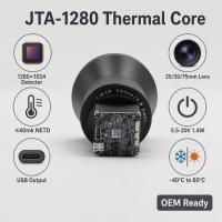 China JTA-1280 1280×1024 Uncooled VOx Thermal Imaging Core Module USB Video Output 25mm 35mm 75mm Lens Options ≤40mk NETD Shutterless 5.5-20V 1.4W OEM Thermal Core for Drone Gimbal Security Surveillance for sale