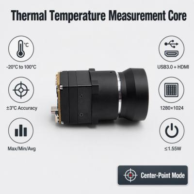 China JTA-1280 1280×1024 Temperature Measurement Thermal Core Module USB3.0 HDMI UVC Output -20°C to 100°C ±3°C Accuracy Max/Min/Avg ≤1.55W OEM Core for Fever Screening Industrial Detection for sale