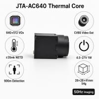 China JTA-AC640 640×512 Uncooled VOx Thermal Imaging Core Module 9mm Lens CVBS Video Out 12μm ≤35mk NETD 50Hz 900m Detection 4.5-27V ≤1W 28×28×41mm 54g OEM Core for Drone Gimbal for sale