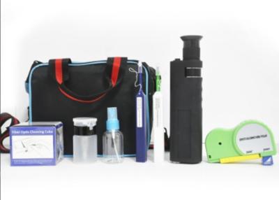 China Black Optical Fiber Testing Tools Cleaning Kits for sale