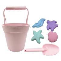 China Children'S Summer Silicone Beach Toy Sandbox Set Bucket Set for sale