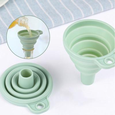China Household Food Safe Silicone Rubber Funnel Foldable for sale