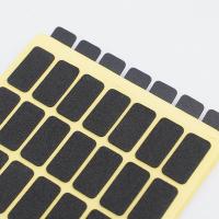 China Custom Self Adhesive Silicone Rubber Gasket Anti Slip Shock Absorption Black Foot Pads for sale
