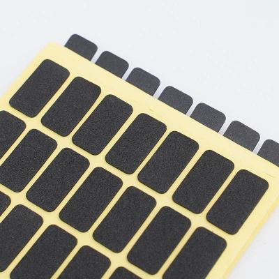China Custom Self Adhesive Silicone Rubber Gasket Anti Slip Shock Absorption Black Foot Pads for sale