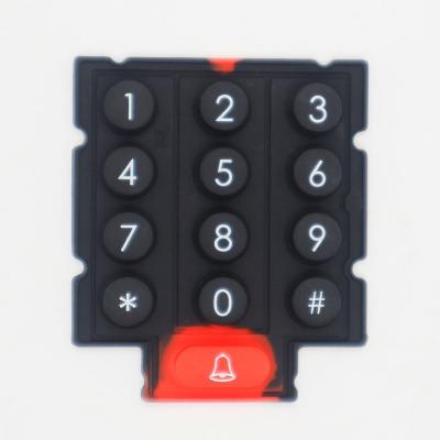 China Customized Logo Silicone Rubber Keypads With LED Possibility for sale