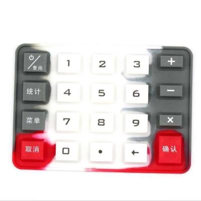 China Matte/Glossy Surface Silicone Rubber Key with Customized Thickness for Products for sale