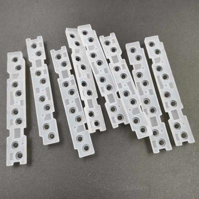 China Custom Feel Good Transparent Built-In Silicone Rubber Conductive Button Key Keyboard for sale