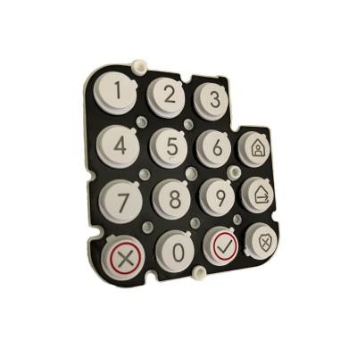 China Customized Thickness Silicone Rubber Key with Optional Backlighting for sale