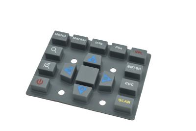 China Customizable Silicone Rubber Keypads With Optional Backlight And LED Color for sale