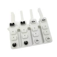 China Custom Mold Spray Feel Oil Silicone Keys Rubber Keyboard for sale