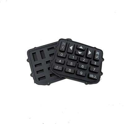 China Customized Silicone Rubber Keyboard With Printed Buttons, TV Remote Control Buttons for sale