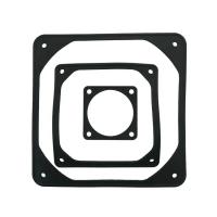 China Customized Silicone Rubber Square Flat Gasket With Perforated Edges for sale