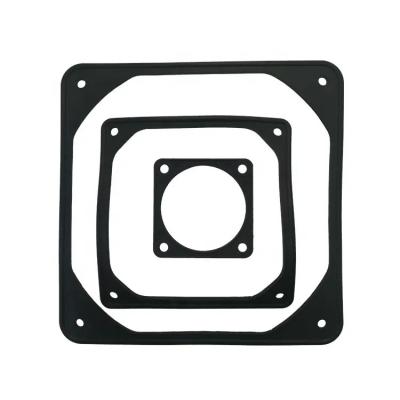 China Customized Silicone Rubber Square Flat Gasket With Perforated Edges for sale