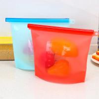 China Silicone Food Storage Bag , Reusable Food Packaging Storage Bag for sale