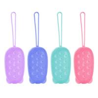 China Customized High-Quality Soft Rubber Silicone Shower Brush For Shower Massage Use for sale