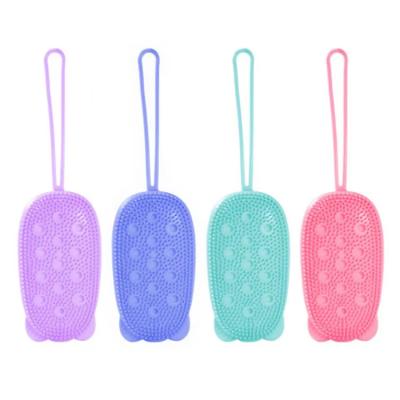 China Customized High-Quality Soft Rubber Silicone Shower Brush For Shower Massage Use for sale
