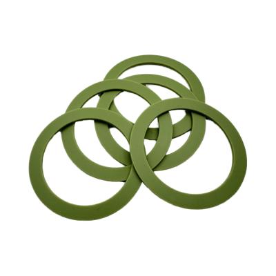 China Customized Anti Slip Circular Silicone Rubber Gasket With 3m Adhesive for sale