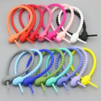 China Stretchable Soft Keychain Rope DIY Toy Pendant Silicone Rope Multi Purpose Flexible Tie for sale