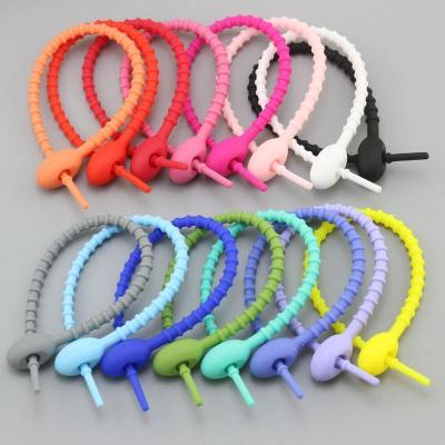 China Stretchable Soft Keychain Rope DIY Toy Pendant Silicone Rope Multi Purpose Flexible Tie for sale