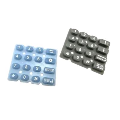 China Silicone Rubber Keyboard Screen Printing Custom Size Silicone Rubber Keyboard Mold Forming for sale