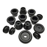 China Customized Black Silicone Wire Protection Cable Hole Ring Molded Silicone Rubber Hole Ring for sale