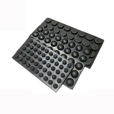 China Customized Black Round Silicone Rubber Shockproof Rubber Foot Pad for sale