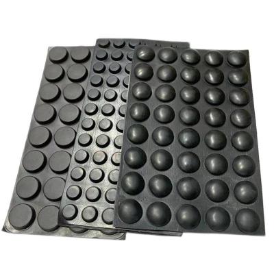 China Customizable Precision-Manufactured Black Rubber Shockproof Pads For Household Appliances for sale