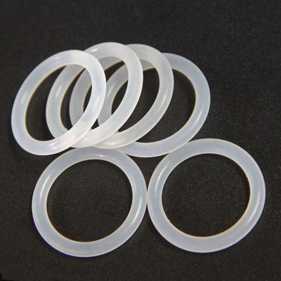 China Customized Small High-precision Transparent Surface Flat Silicone Rubber O-ring for sale