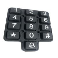 China Customizable Screen Printed Conductive Carbon Pellets With Durable Silicone Rubber Buttons for sale