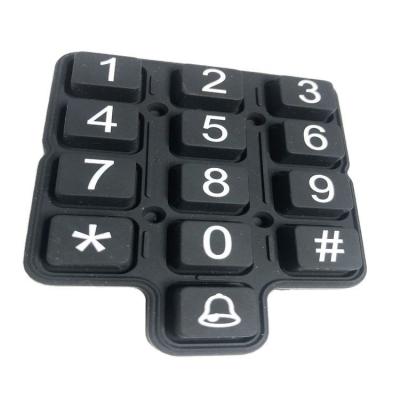 China Customizable Screen Printed Conductive Carbon Pellets With Durable Silicone Rubber Buttons for sale