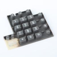 China Customized Silicone Rubber Keyboard With Carbon Particle Screen Printing Complete Keys for sale