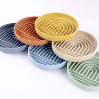 China Silicone Pet Feeding Bowl Bottom Anti Slip Licking Bowl for sale