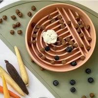 China Silicone Pet Feeding Bowl Bottom Anti Slip Licking Bowl for sale