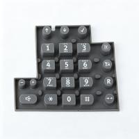 China Customized Silicone Rubber Black Industrial Equipment Control Buttons For Operation Keypad for sale