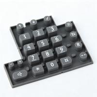 China Customized Silicone Rubber Black Industrial Equipment Control Buttons For Operation Keypad for sale