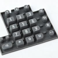 China Customized Silicone Rubber Black Industrial Equipment Control Buttons For Operation Keypad for sale
