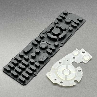 China Custom Silicone Rubber Keypads 80 Shore A Waterproof Tactile Buttons For Remote for sale