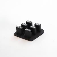 China Custom Waterproof Silicone Rubber Keypad 80 Shore A Laser Etched Button Panel for Remote Control for sale