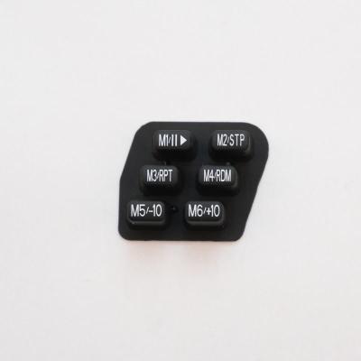 China Custom Waterproof Silicone Rubber Keypad 80 Shore A Laser Etched Button Panel for Remote Control for sale