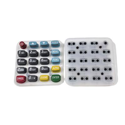 China Custom Backlit Conductive Silicone Rubber Keypad Carbon Pill Switch Panel for Industrial Control Equipment for sale