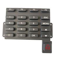 China Waterproof 80 Shore A Silicone Rubber Keypads Conductive Carbon Pill Custom Rubber Keypad Remote Control Manufacturer for sale