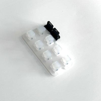 China Waterproof Silicone Rubber Keypads IP67 Backlit Industrial Control Panel Button Pad 16 Key Tactile OEM for sale