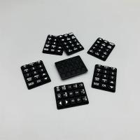 China Silicone Rubber Keypads 80 Shore A Custom Remote Control Button Pad 12 Key 1.5mm Travel OEM for sale