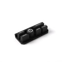China Custom Silicone Rubber Keypad 60 Shore A IP67 Waterproof Tactile Buttons for Two Way Radio Walkie Talkie for sale