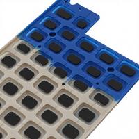 China Laser Etched 50 Shore A Conductive Silicone Rubber Keypad for POS Terminal for sale