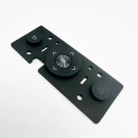 China Laser Etched 50 Shore A Conductive Silicone Rubber Keypad for POS Terminal for sale