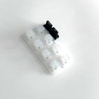 China Waterproof Silicone Rubber Keypad 80 Shore A with Backlit Conductive Carbon Pill Panel for sale