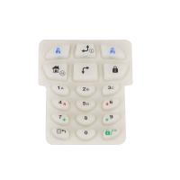 China Conductive Rubber Keypad OEM Communication Intercom Silicone Button 70 Shore A 2D Drawings Custom for sale