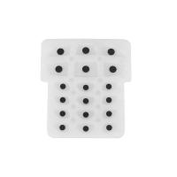 China Conductive Rubber Keypad OEM Communication Intercom Silicone Button 70 Shore A 2D Drawings Custom for sale