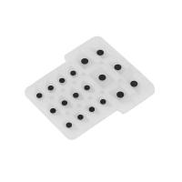 China Conductive Rubber Keypad OEM Communication Intercom Silicone Button 70 Shore A 2D Drawings Custom for sale